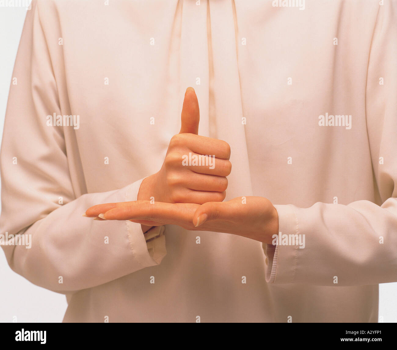 Hand sign language alphabet deaf hi-res stock photography and images ...