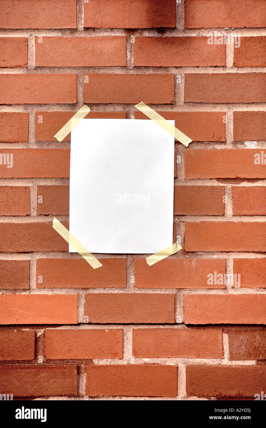 post it blank sign Stock Photo - Alamy
