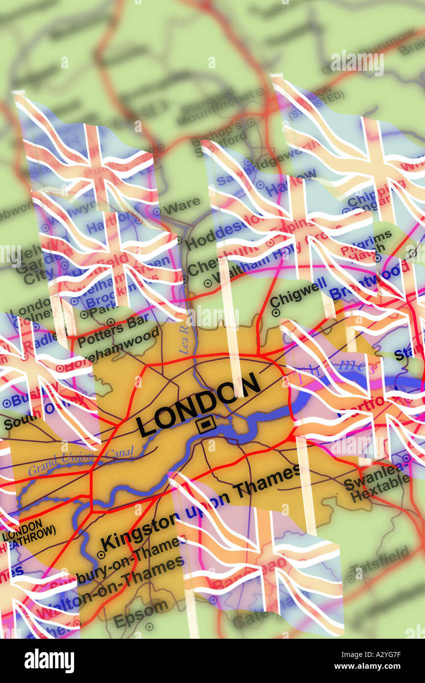 London map hi-res stock photography and images - Alamy