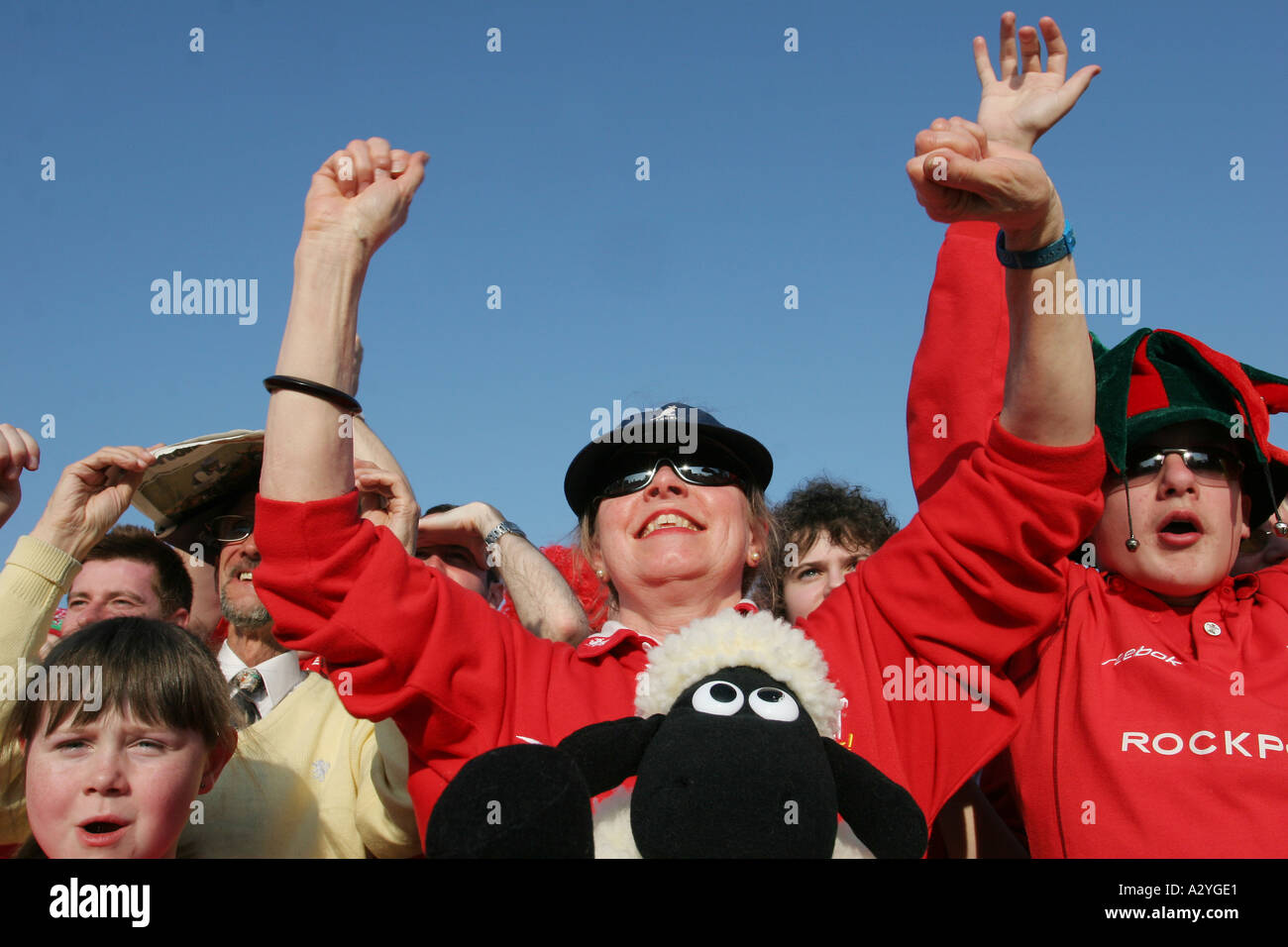 Rugby celebrations wales hi-res stock photography and images - Alamy