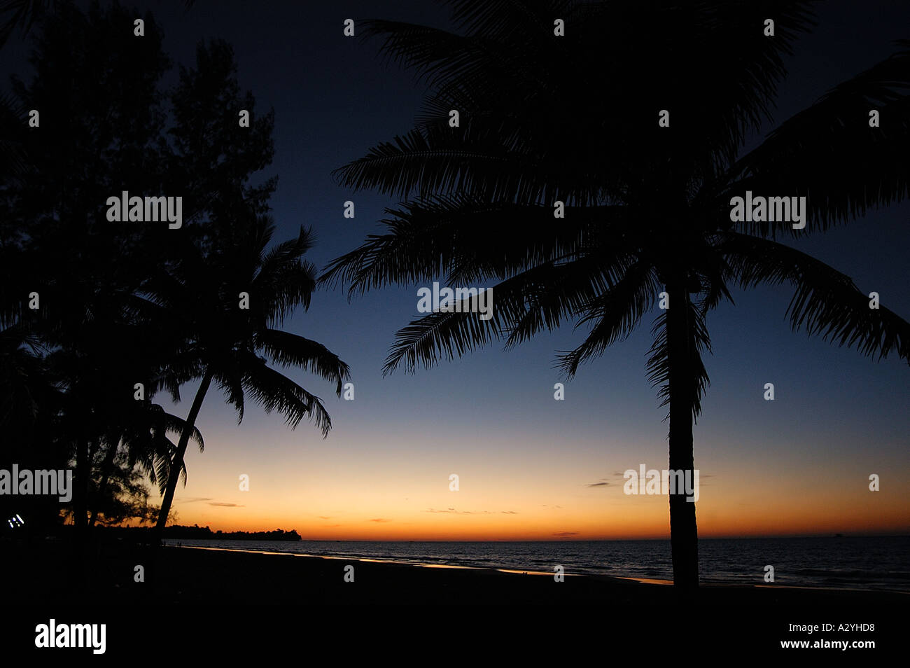 sunset Chaungtha Beach Burma Myanmar Stock Photo - Alamy