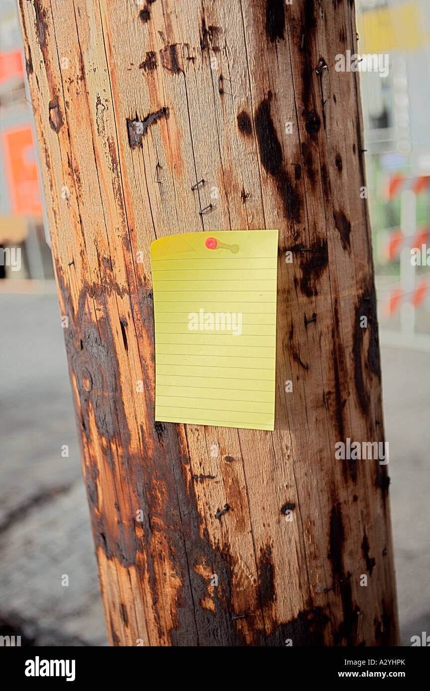 note blank sign post it Stock Photo - Alamy