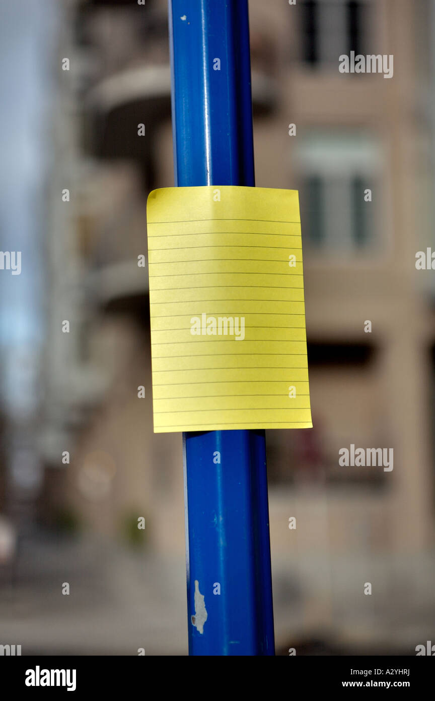 note blank sign post it Stock Photo - Alamy
