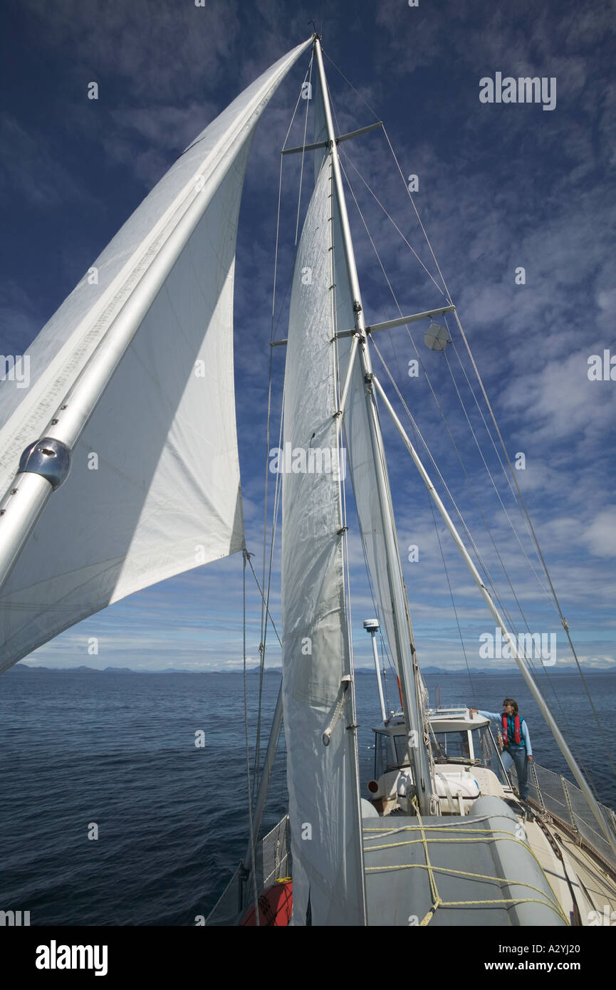 Sailing Hecate Strait to Queen Charlotte Islands British Columbia ...