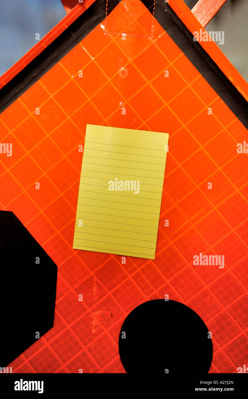 note blank sign post it Stock Photo - Alamy