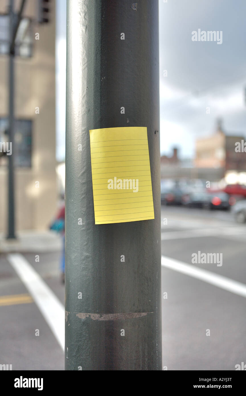 note blank sign post it Stock Photo - Alamy