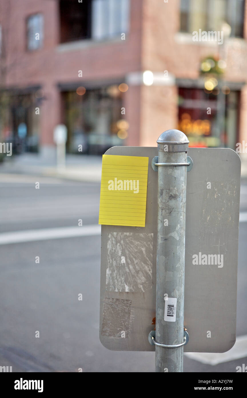 note blank sign post it Stock Photo - Alamy