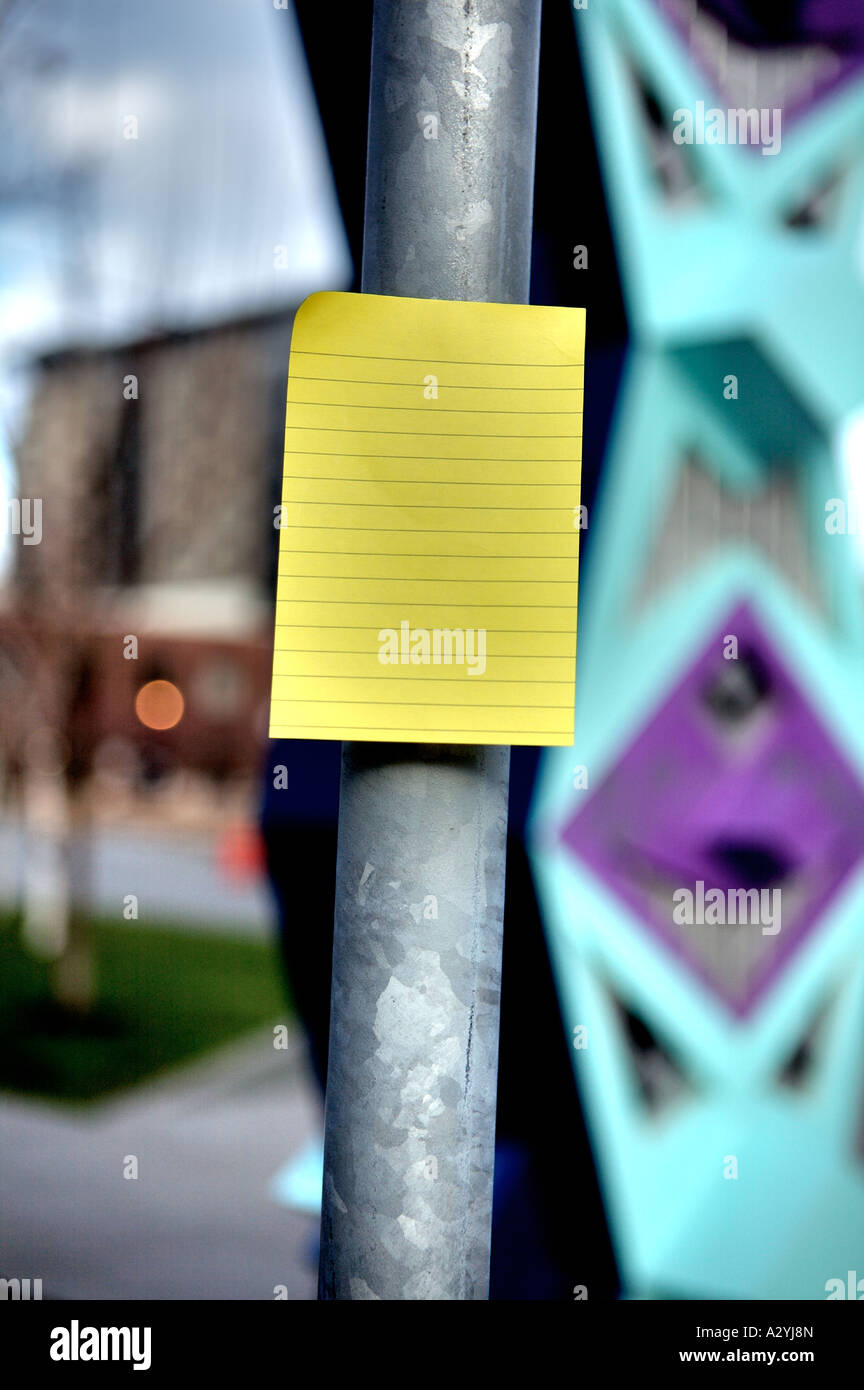 note blank sign post it Stock Photo - Alamy