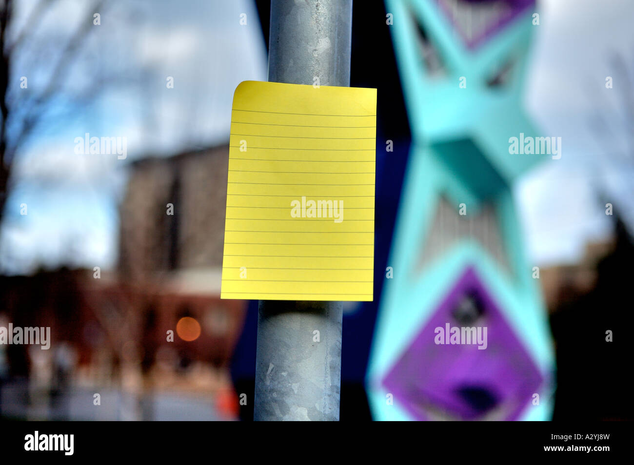 note blank sign post it Stock Photo - Alamy
