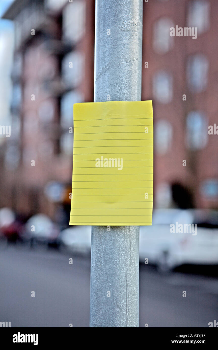note blank sign post it Stock Photo - Alamy
