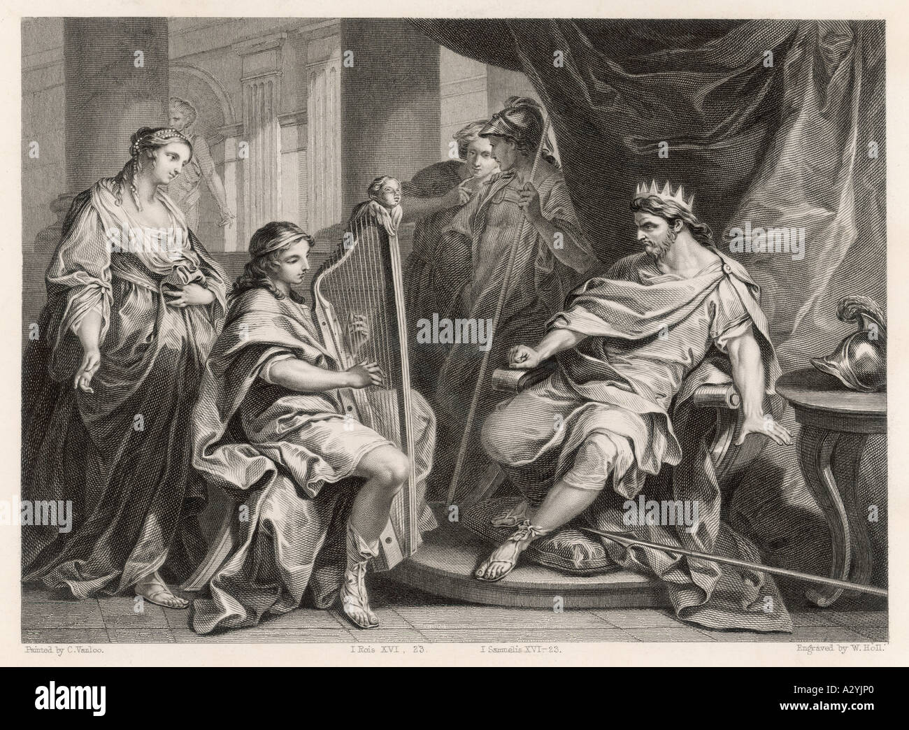 Young King David Drawing