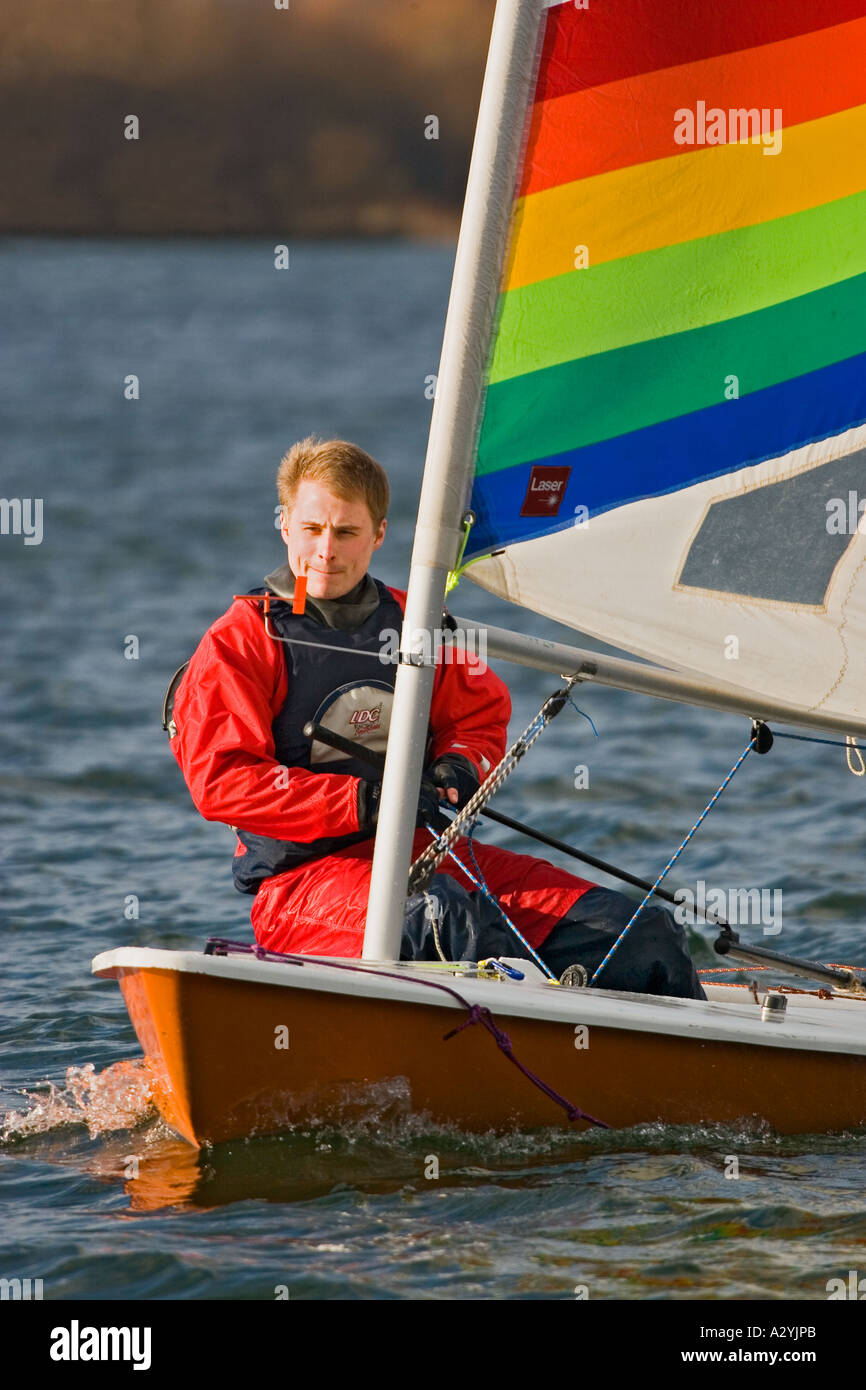 Sailing at Stewartby Lake Stock Photo - Alamy