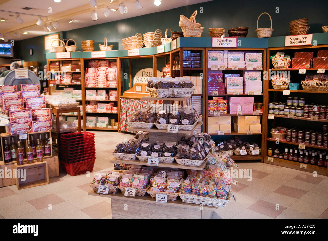 Image of the inside of a candy factory store in Cashmere Washington ...
