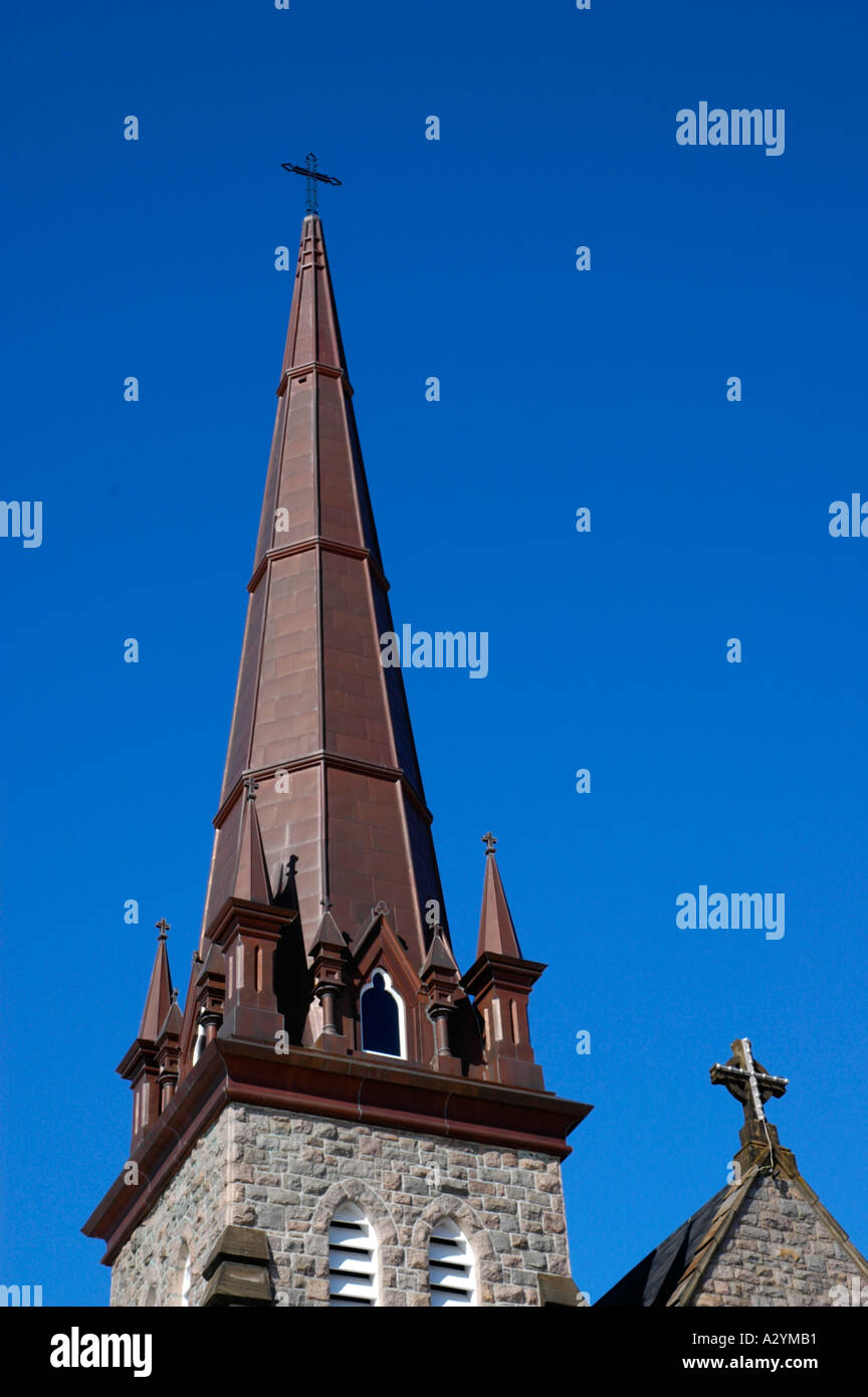 Sacred Heart Cathedral copper steeple and crosses in Bathurst New ...