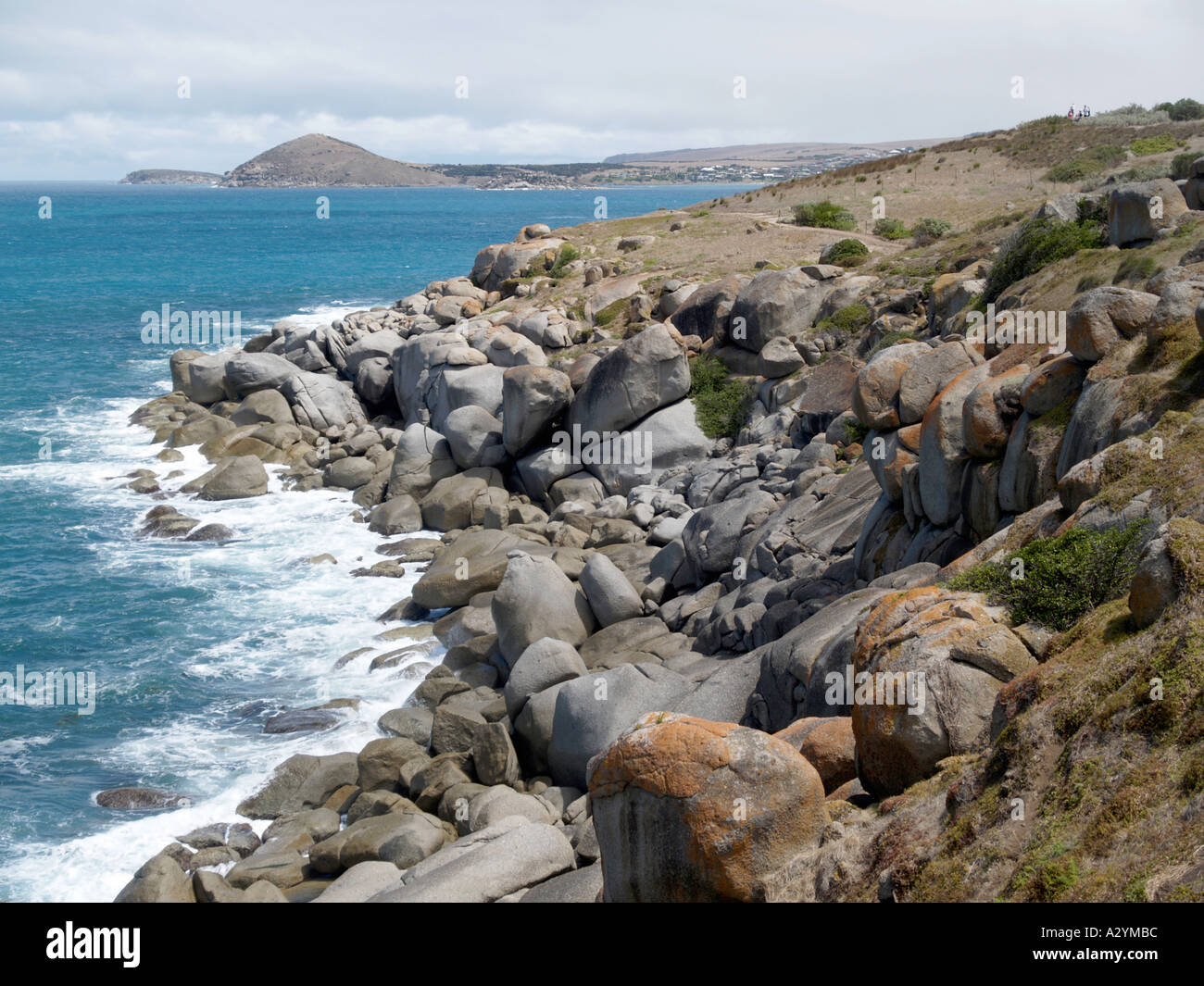 ENCOUNTER BAY AS SEEN FROM GRANITE ISLAND FLEURIEU PENINSULA SOUTH ...
