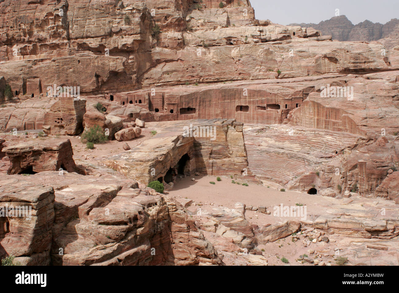 Ancient tombs, Petra, Jordan, Middle East Stock Photo - Alamy