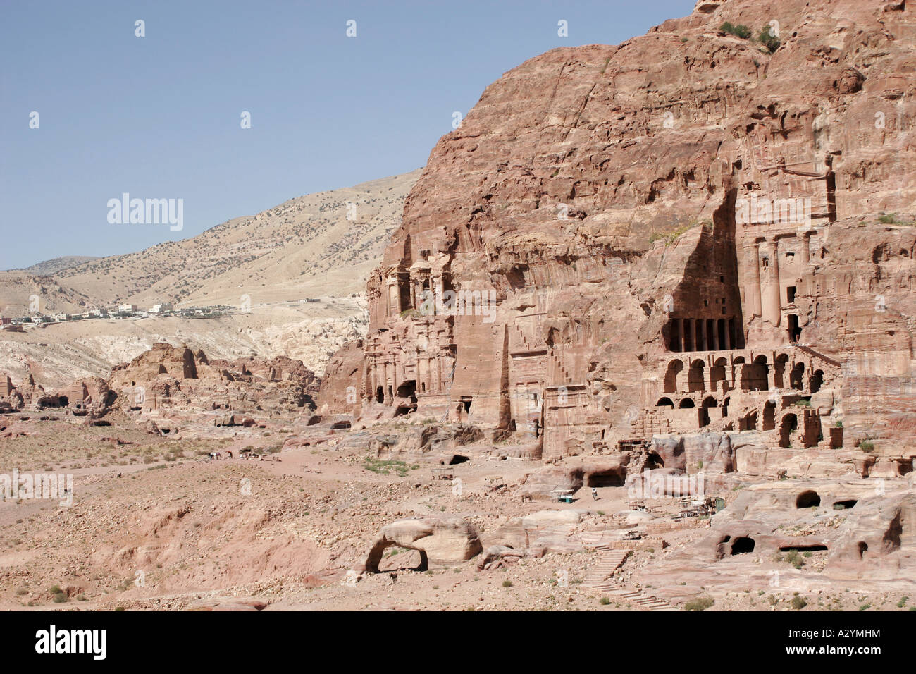 Ancient tombs, Petra, Jordan, Middle East Stock Photo - Alamy