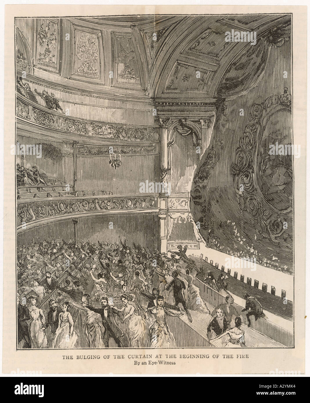 Theatre fire curtain hi-res stock photography and images - Alamy