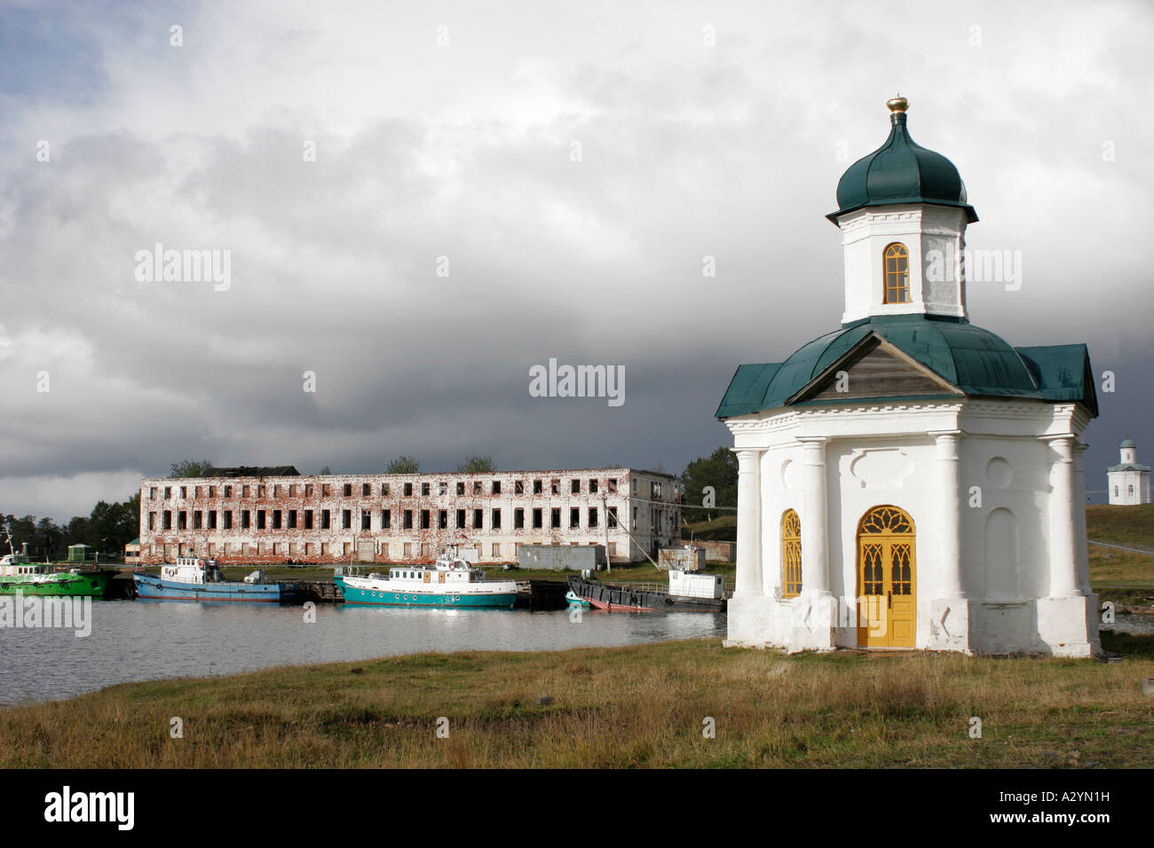 Solovetsky Monastery, Great Solovetsky island, White Sea, Russia Stock ...