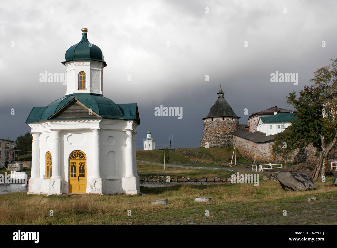 Solovetsky Monastery, Great Solovetsky island, White Sea, Russia Stock ...