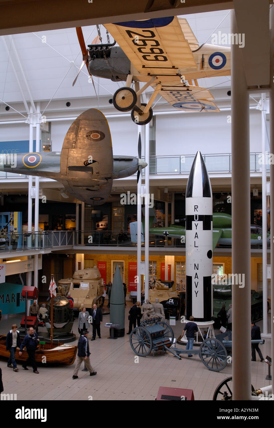 Exhibits at the Imperial War Museum, London Stock Photo - Alamy