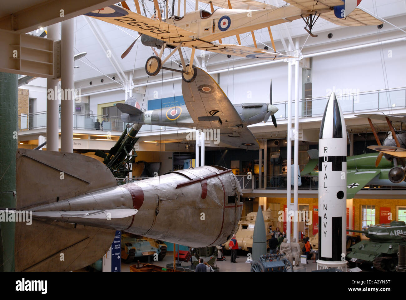 Exhibits at the Imperial War Museum, London Stock Photo - Alamy