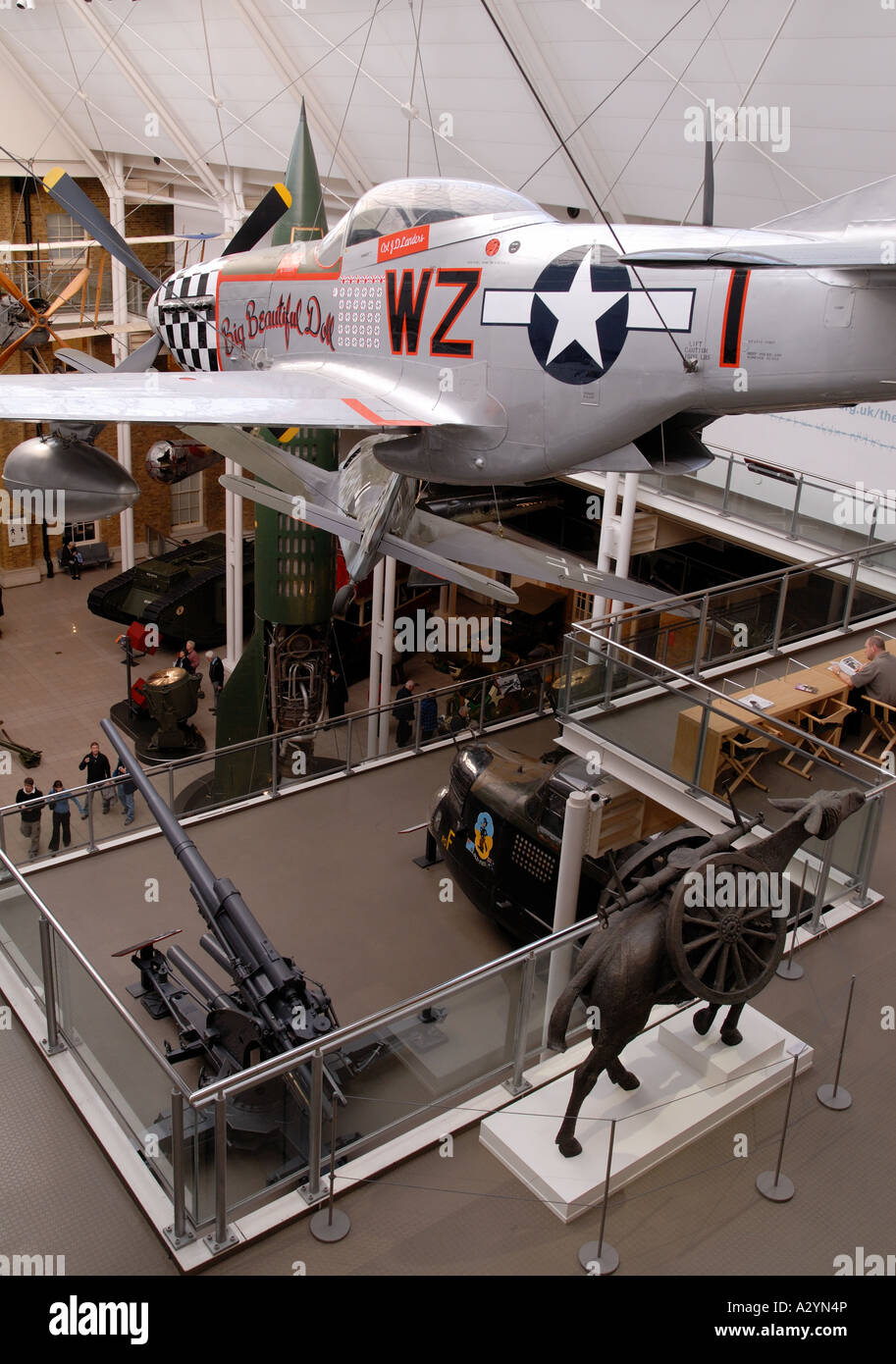 Exhibits at the Imperial War Museum, London Stock Photo - Alamy