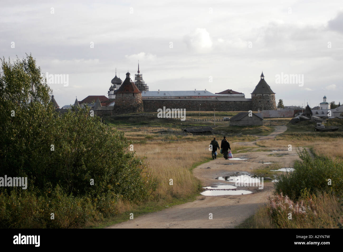 Solovetsky Monastery, Great Solovetsky island, White Sea, Russia Stock ...