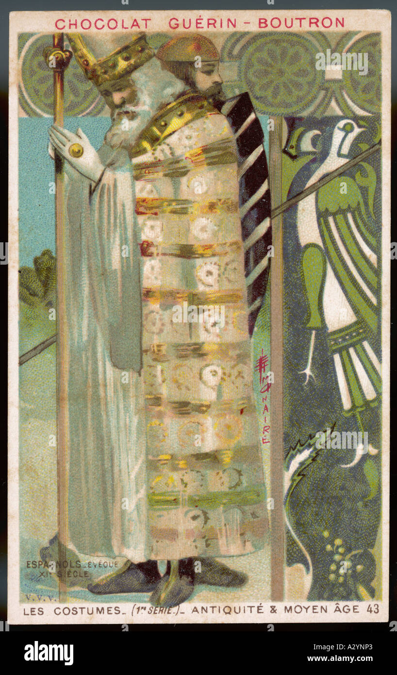 Spanish Bishop 11th C Stock Photo - Alamy