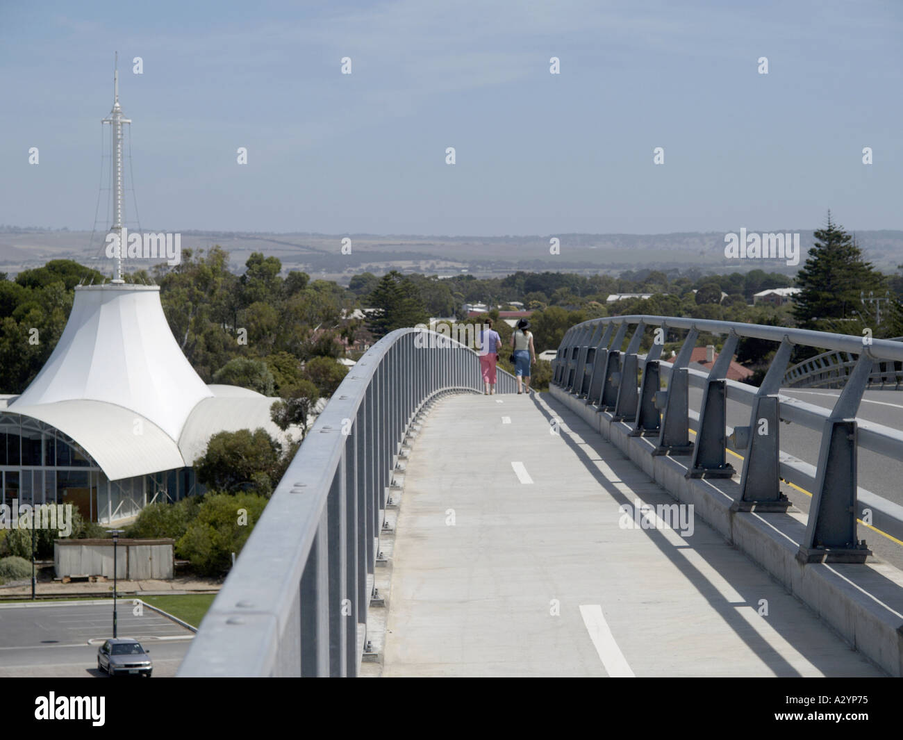 PEDESTRIAN PART OF BRIDGE FROM HINDMARSH ISLAND TOWARDS GOOLWA FLEURIEU ...