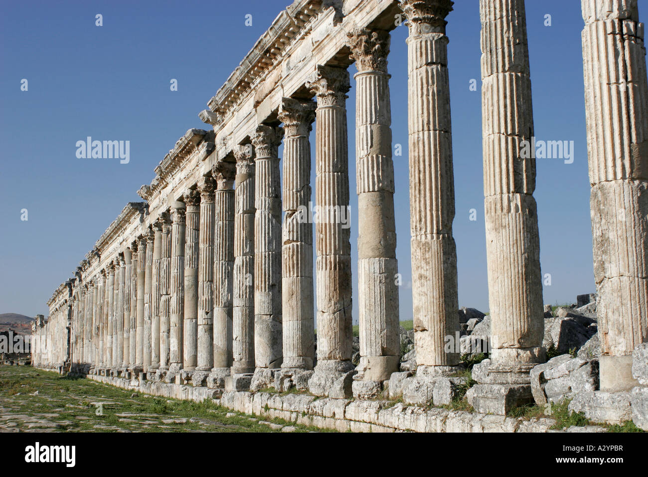 Ruins of Apamea, Syria, Middle East Stock Photo - Alamy