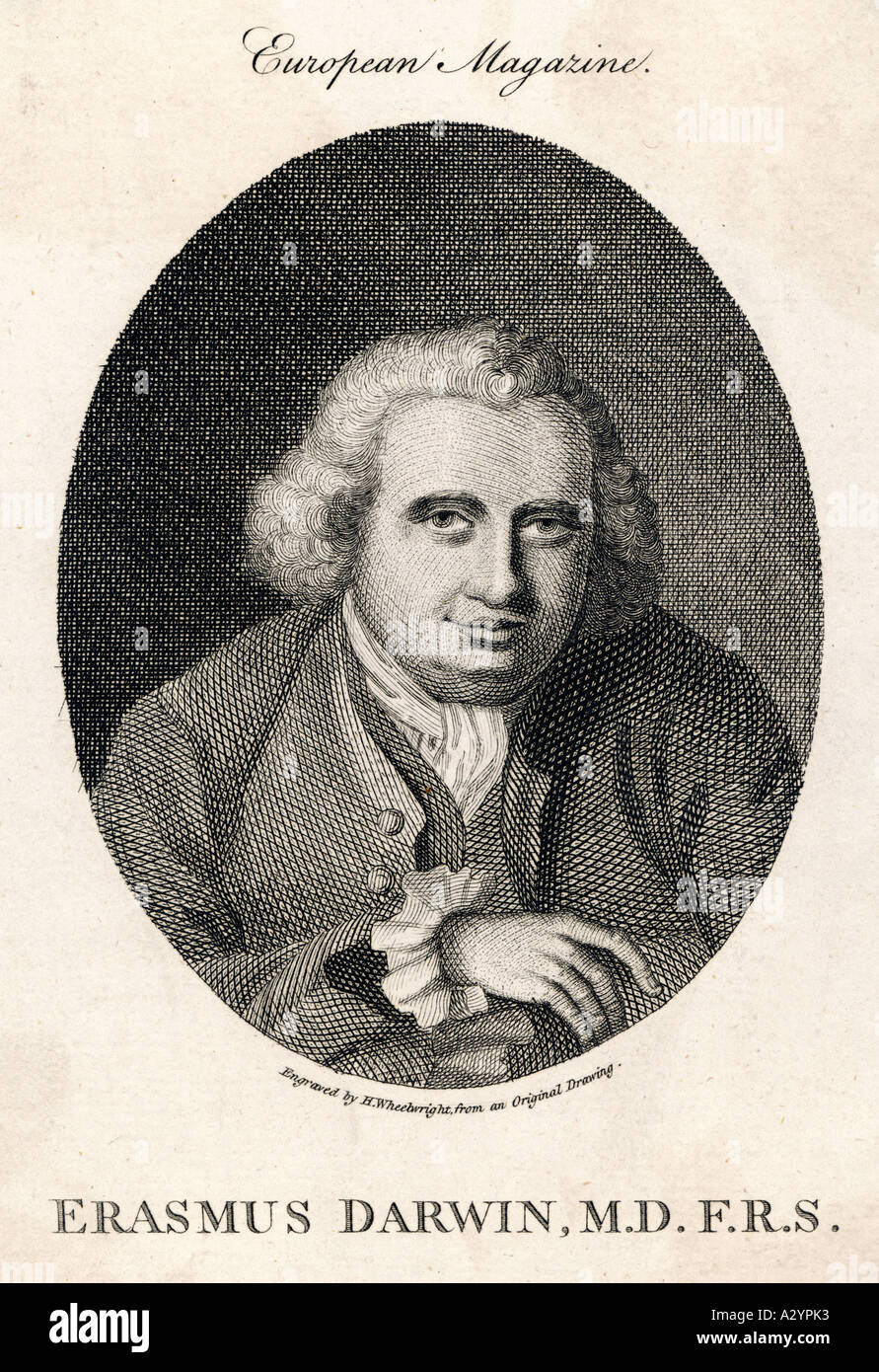 Erasmus Darwin Wright Stock Photo - Alamy