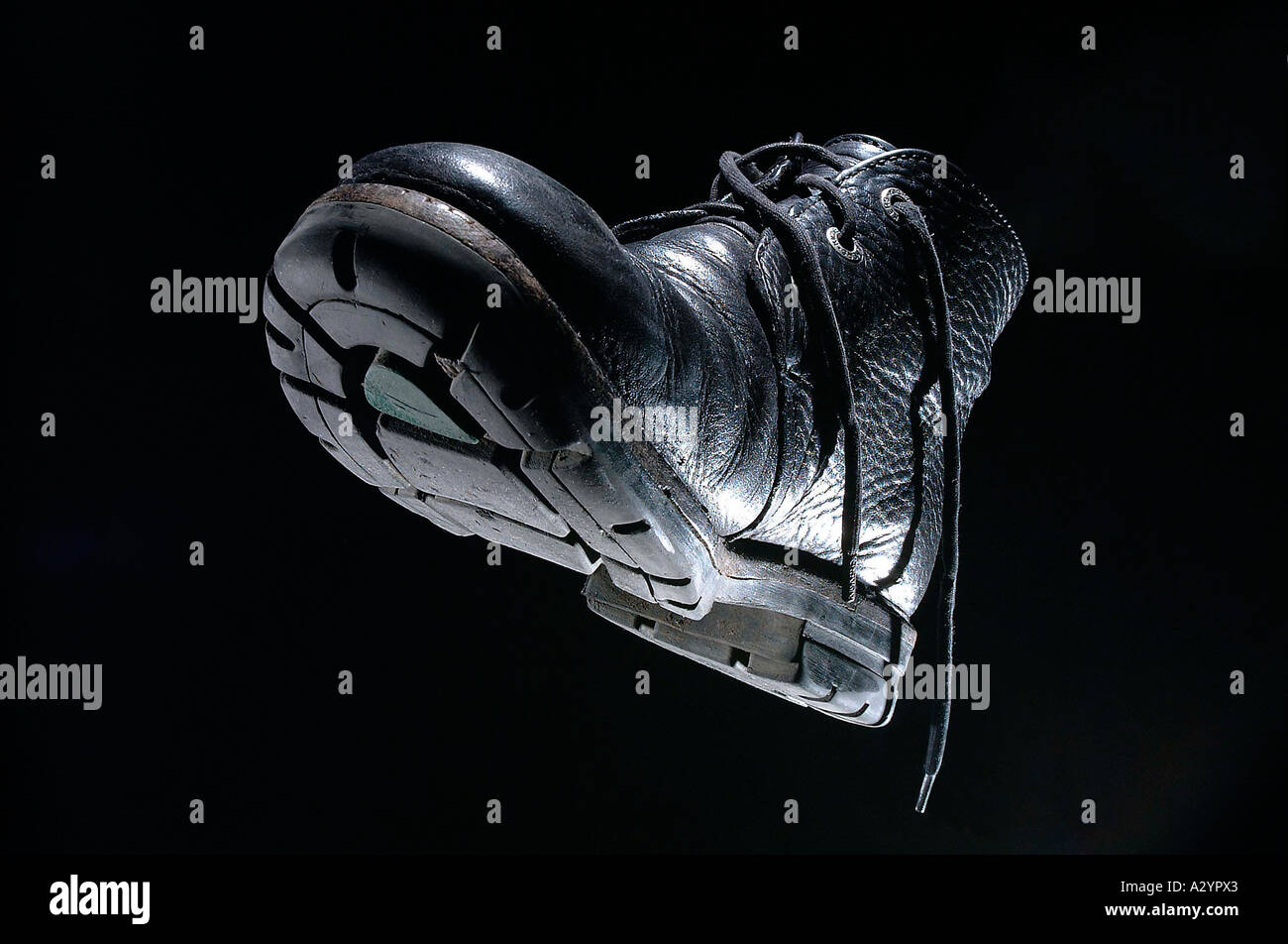old black boot Stock Photo - Alamy