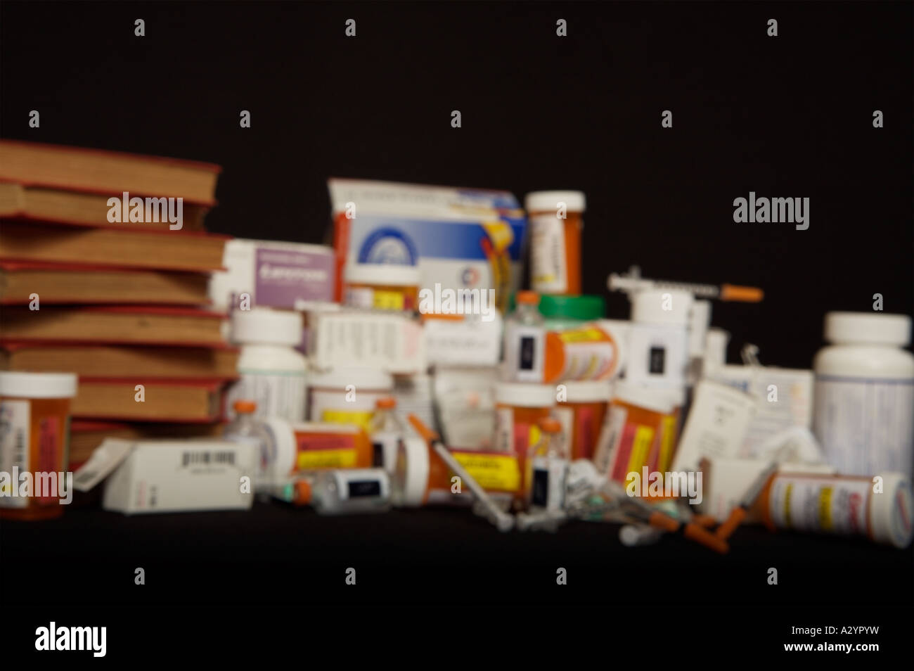 fruit apple book drug medicine Stock Photo - Alamy