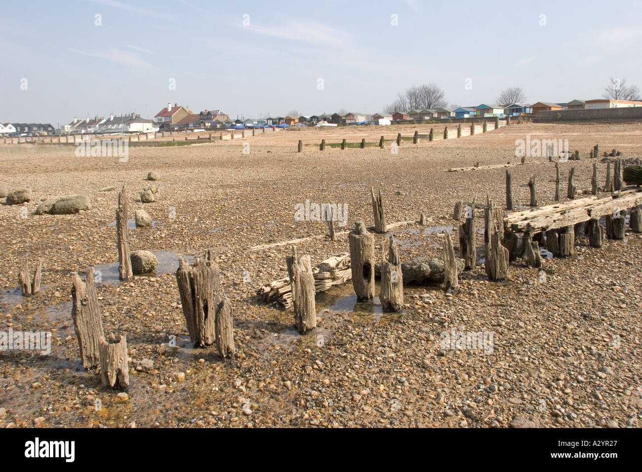 Whitstable shingle beach groynes hi-res stock photography and images ...