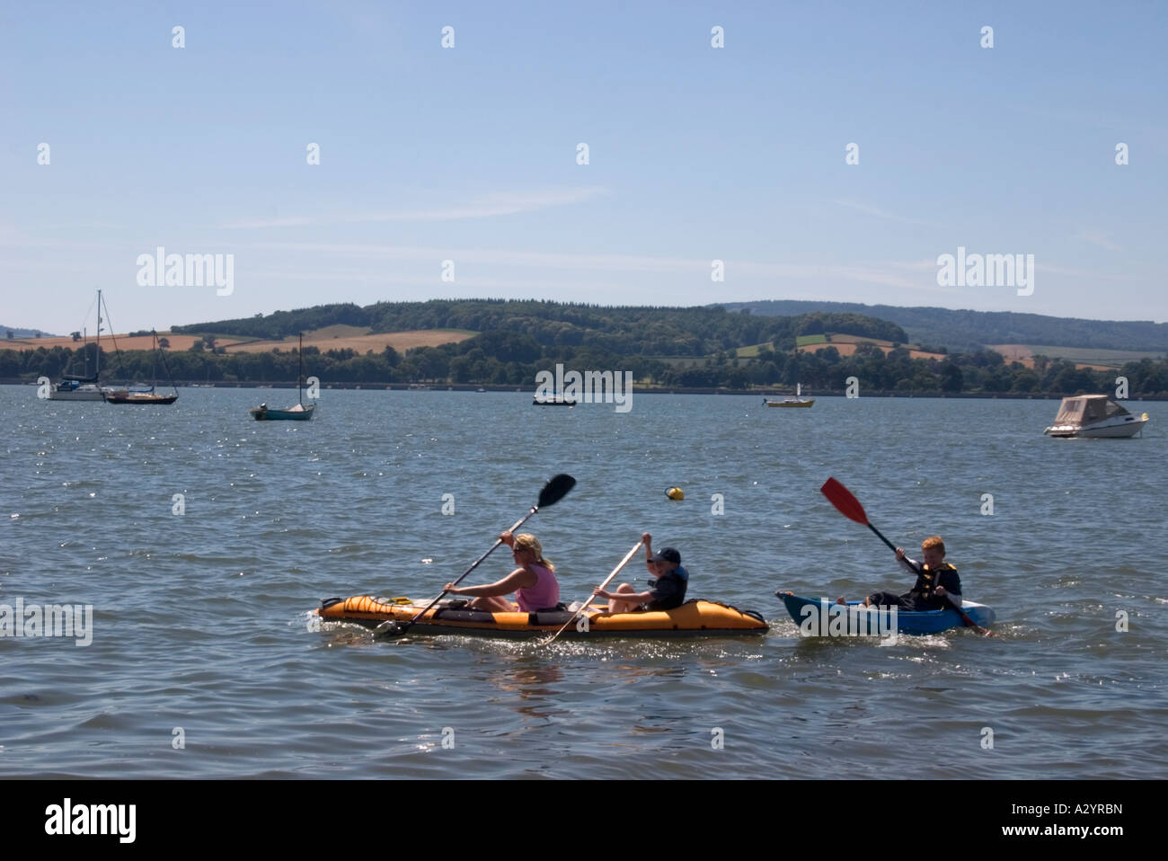 Lympstone village family hi-res stock photography and images - Alamy