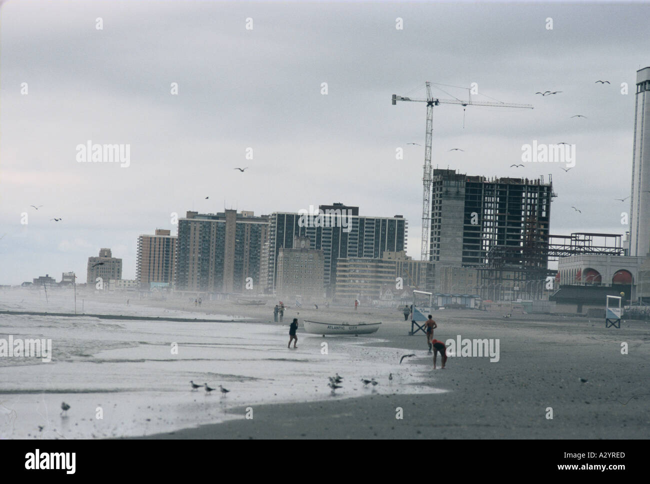 Atlantic city view of beach Stock Photo - Alamy