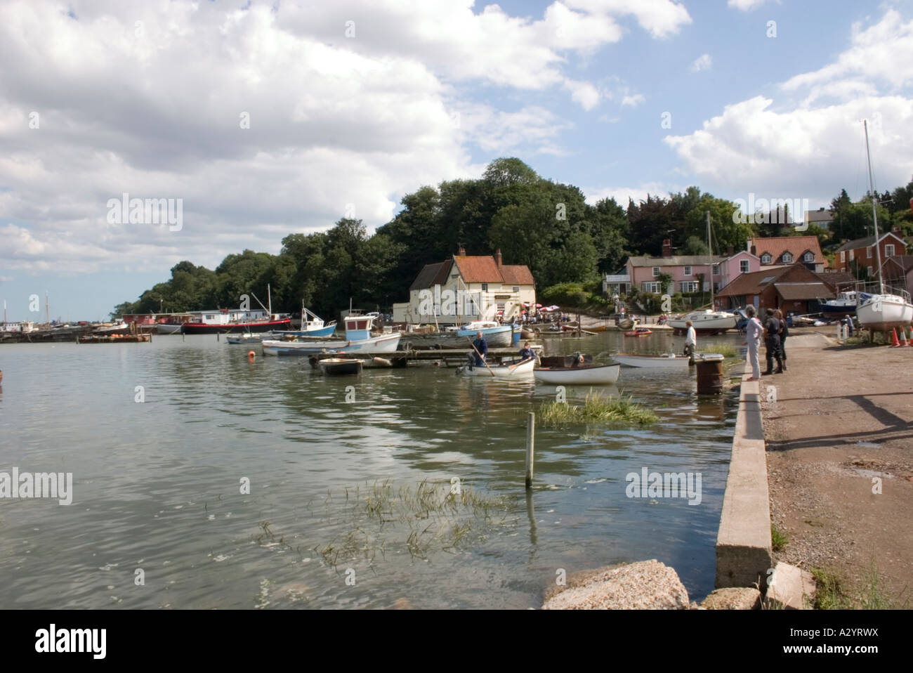 Pin Mill River front Stock Photo - Alamy