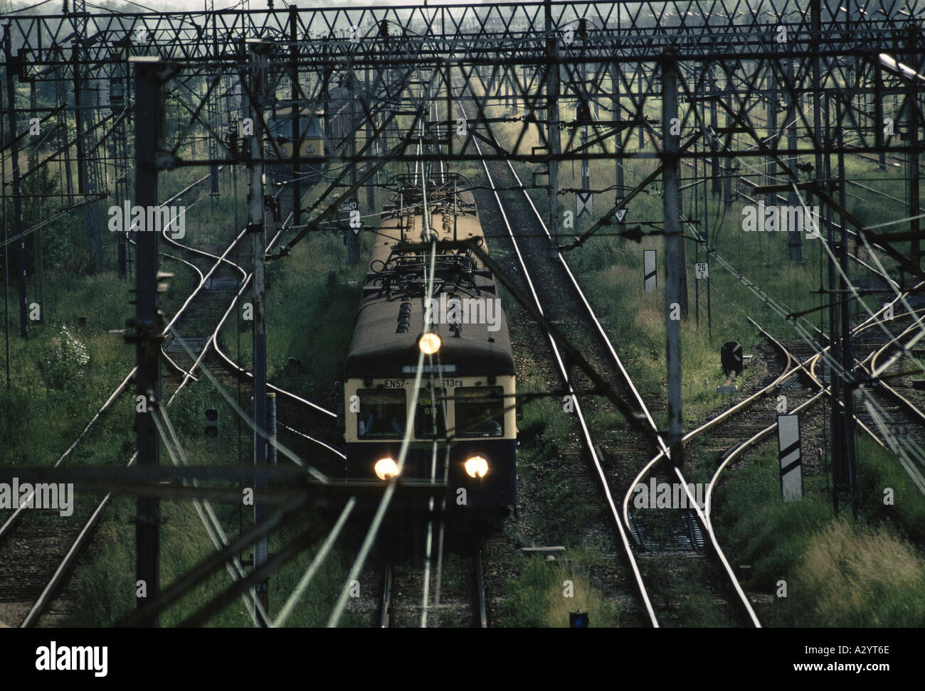 Memorial Museum in Poland Auschwitz-Birkenau. The train which ...