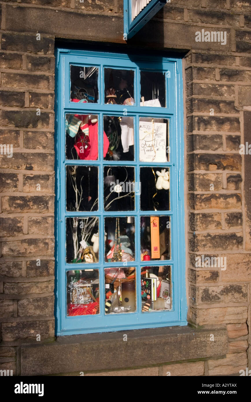 Traditional Shop Window in Uppermill, Saddleworth Stock Photo - Alamy