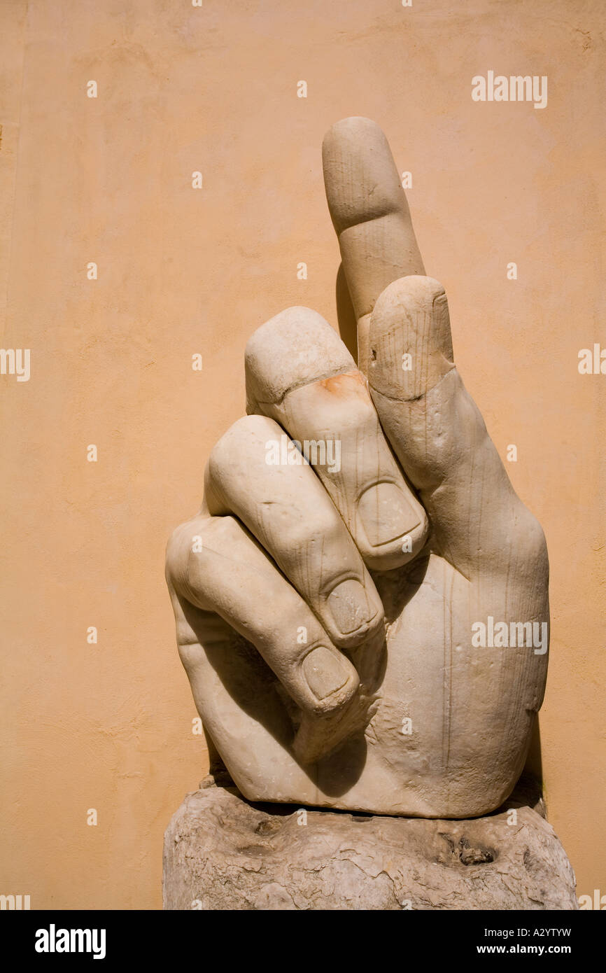 Hand pointing index finger statue High Resolution Stock Photography and ...