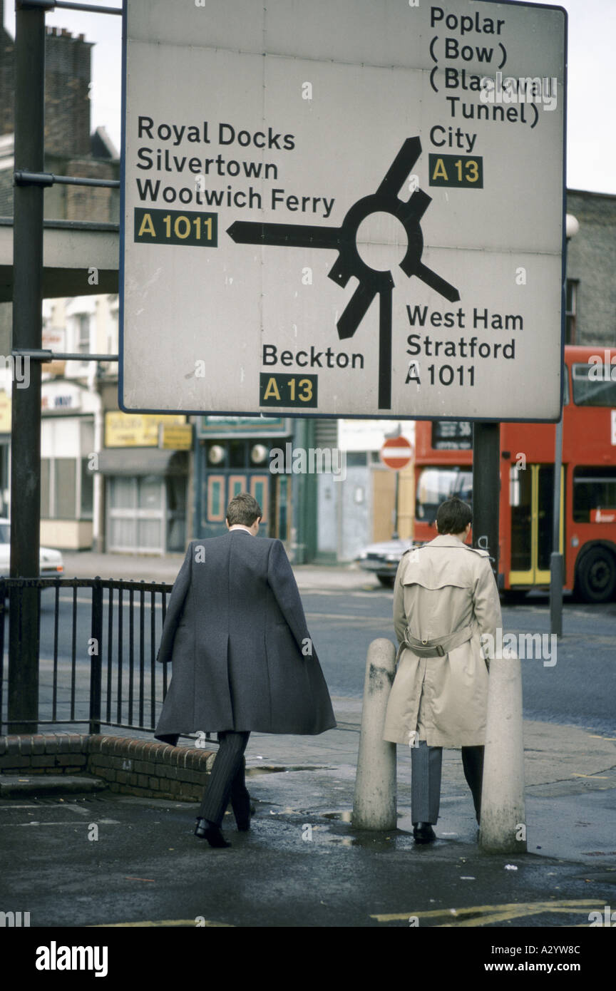 road sign in east london Stock Photo - Alamy