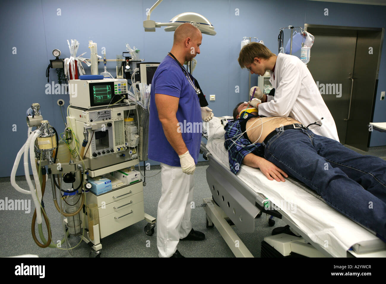 DEU Germany casualty unit emergency room of a hospital Stock Photo - Alamy
