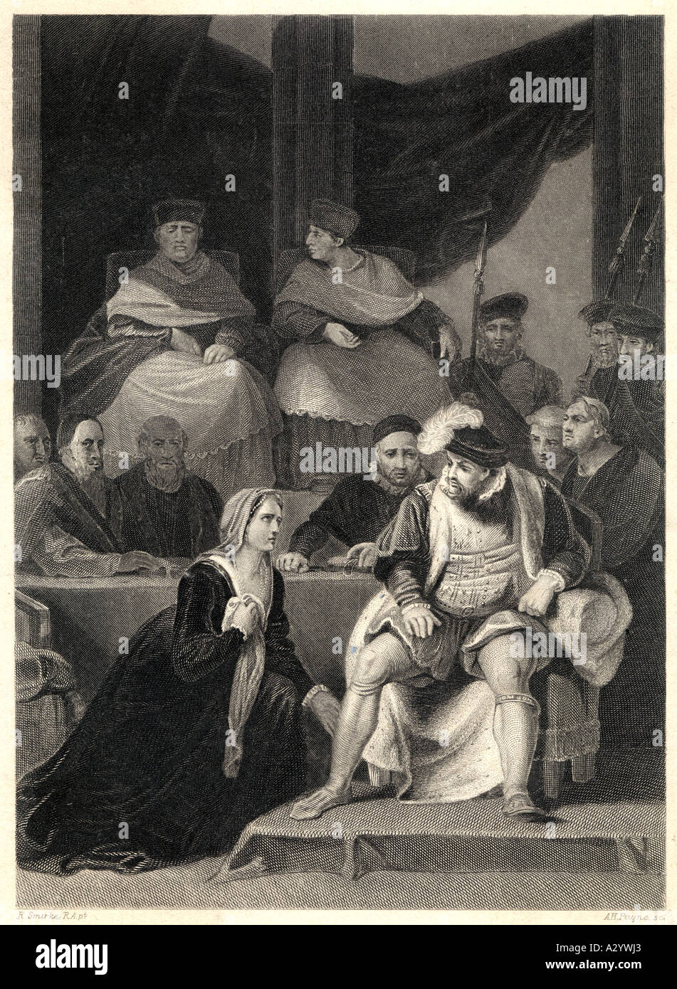 Henry viii catherine of aragon marriage hi-res stock photography and ...