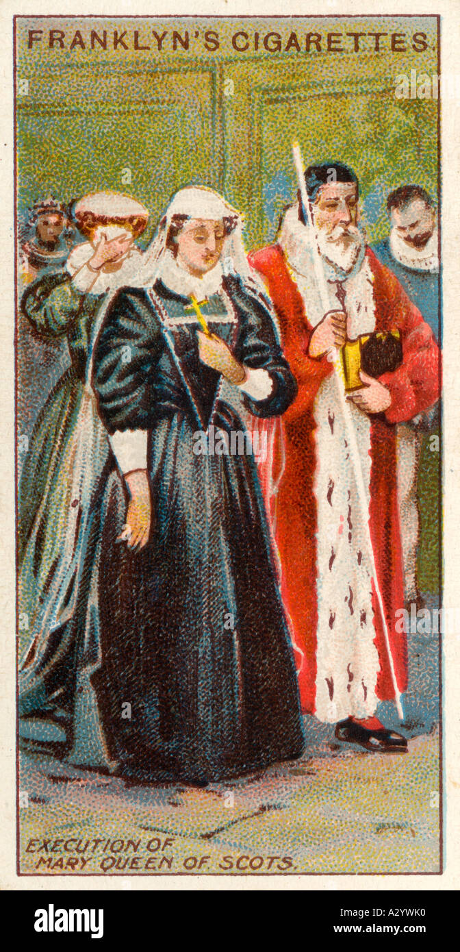 Mary Beheaded Cig Card Stock Photo - Alamy