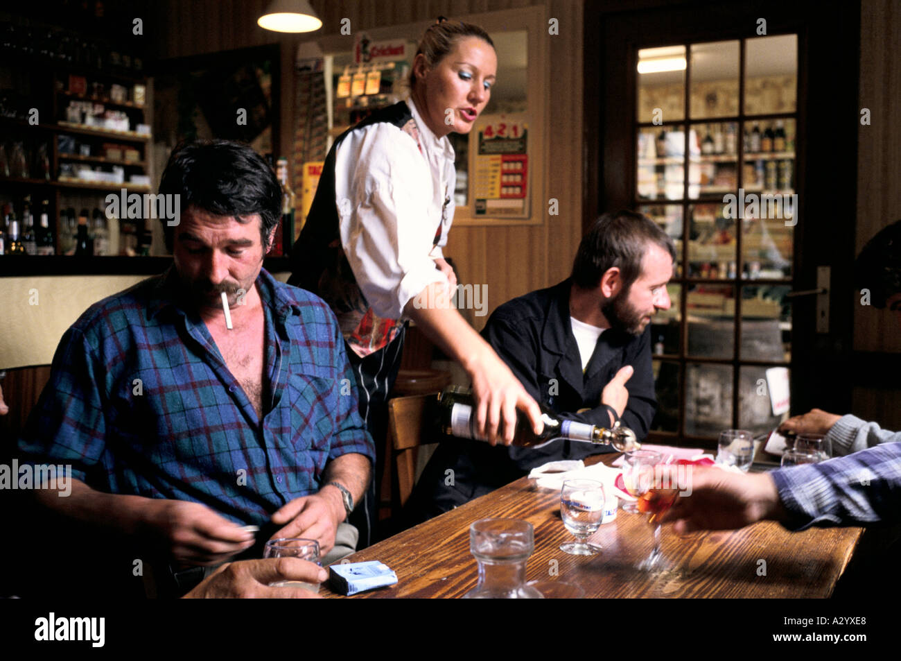 Waitress smoking hi-res stock photography and images - Alamy