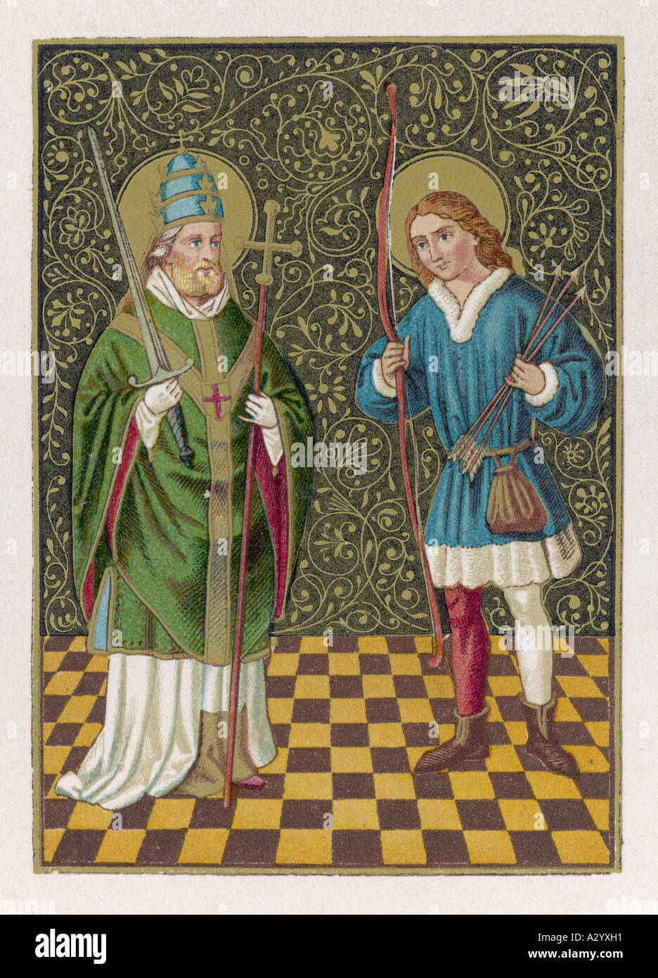 Saint Fabianus Pope Stock Photo - Alamy