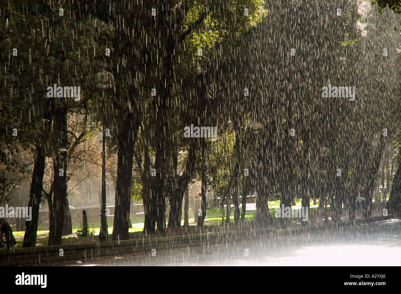 Rome italian street rain raining hi-res stock photography and images ...