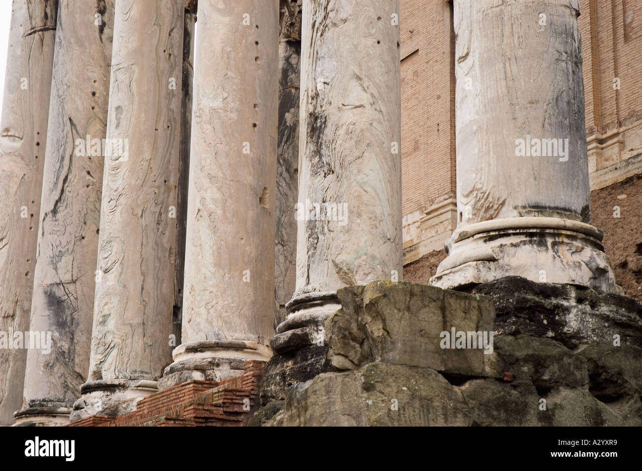 Columns, ancient Roman Center Stock Photo - Alamy