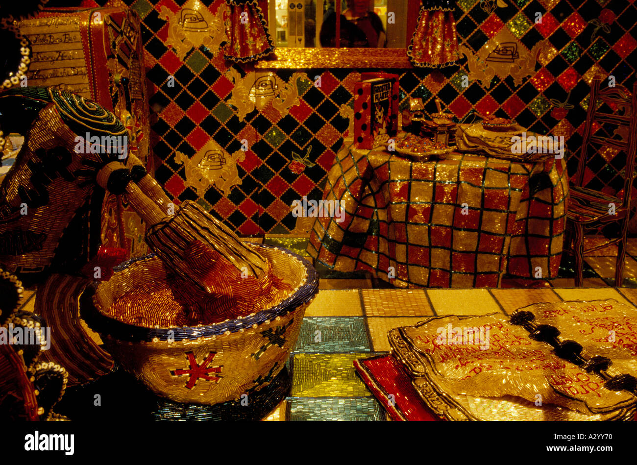 liza lou s kitchen detail of installation displayed at v a museum in ...